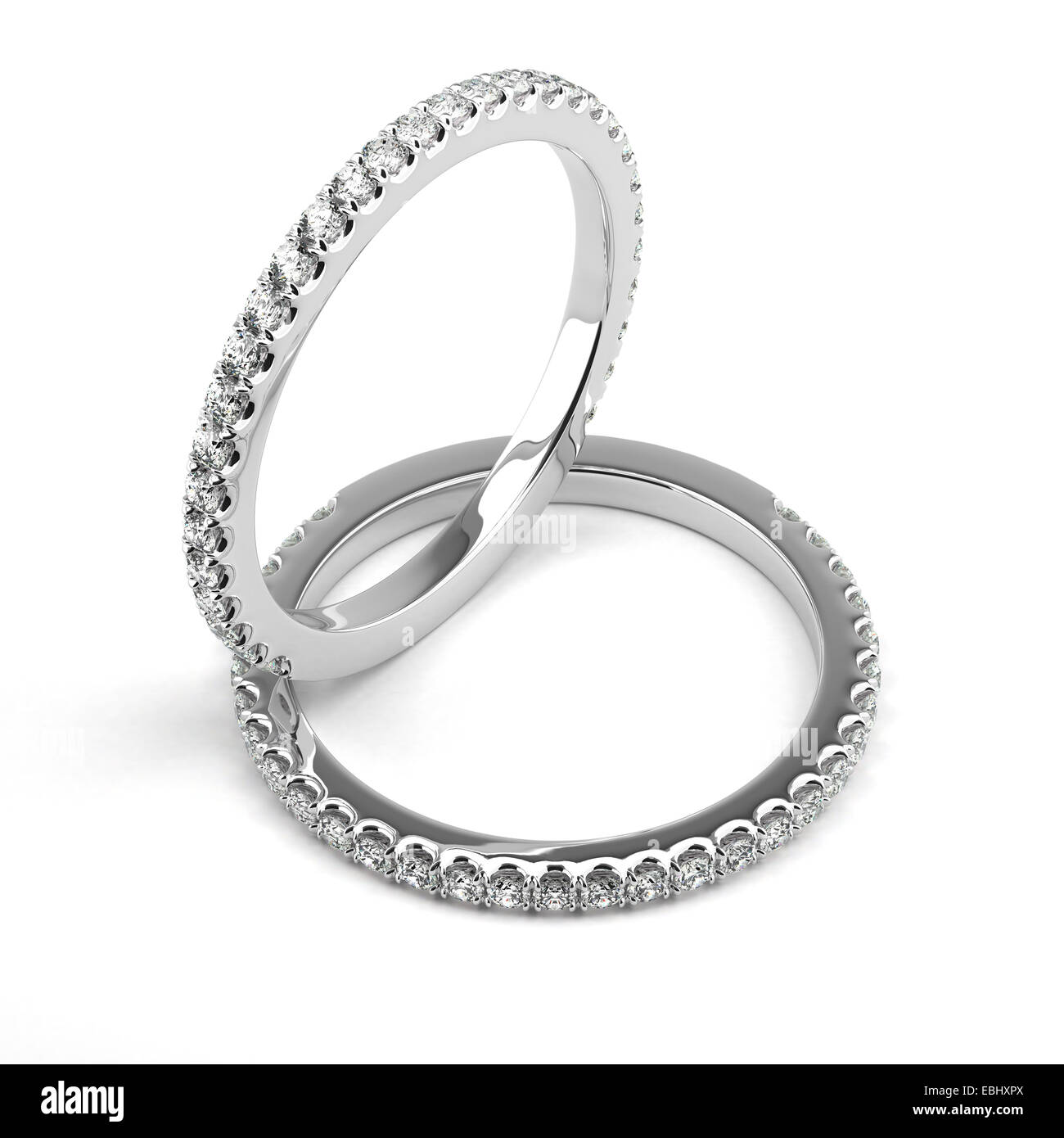 Two Wedding Rings Stock Photo - Alamy