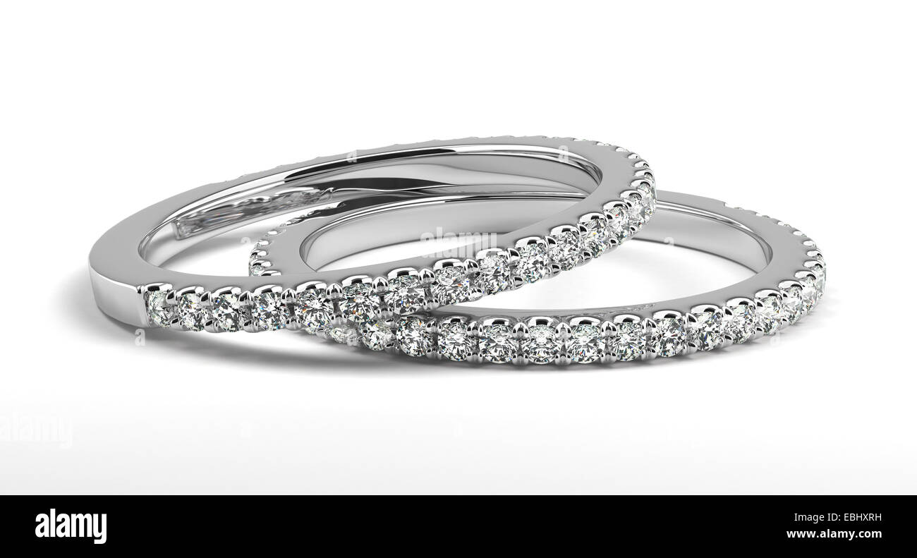 Two Wedding Rings Stock Photo - Alamy