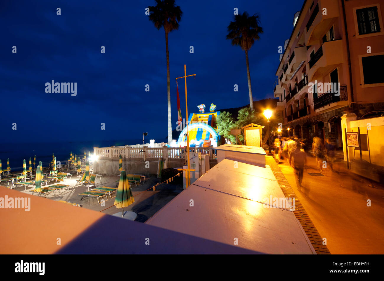 Beach night street lights hi-res stock photography and images - Alamy