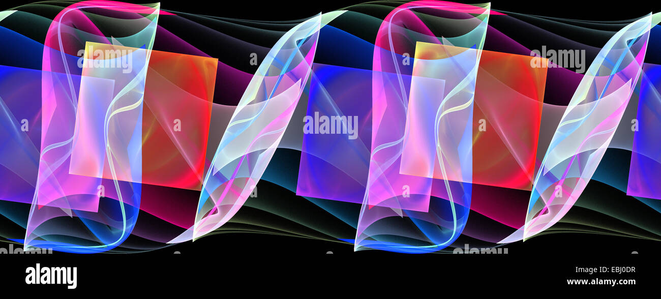 seamless repeatable fractal border Stock Photo - Alamy