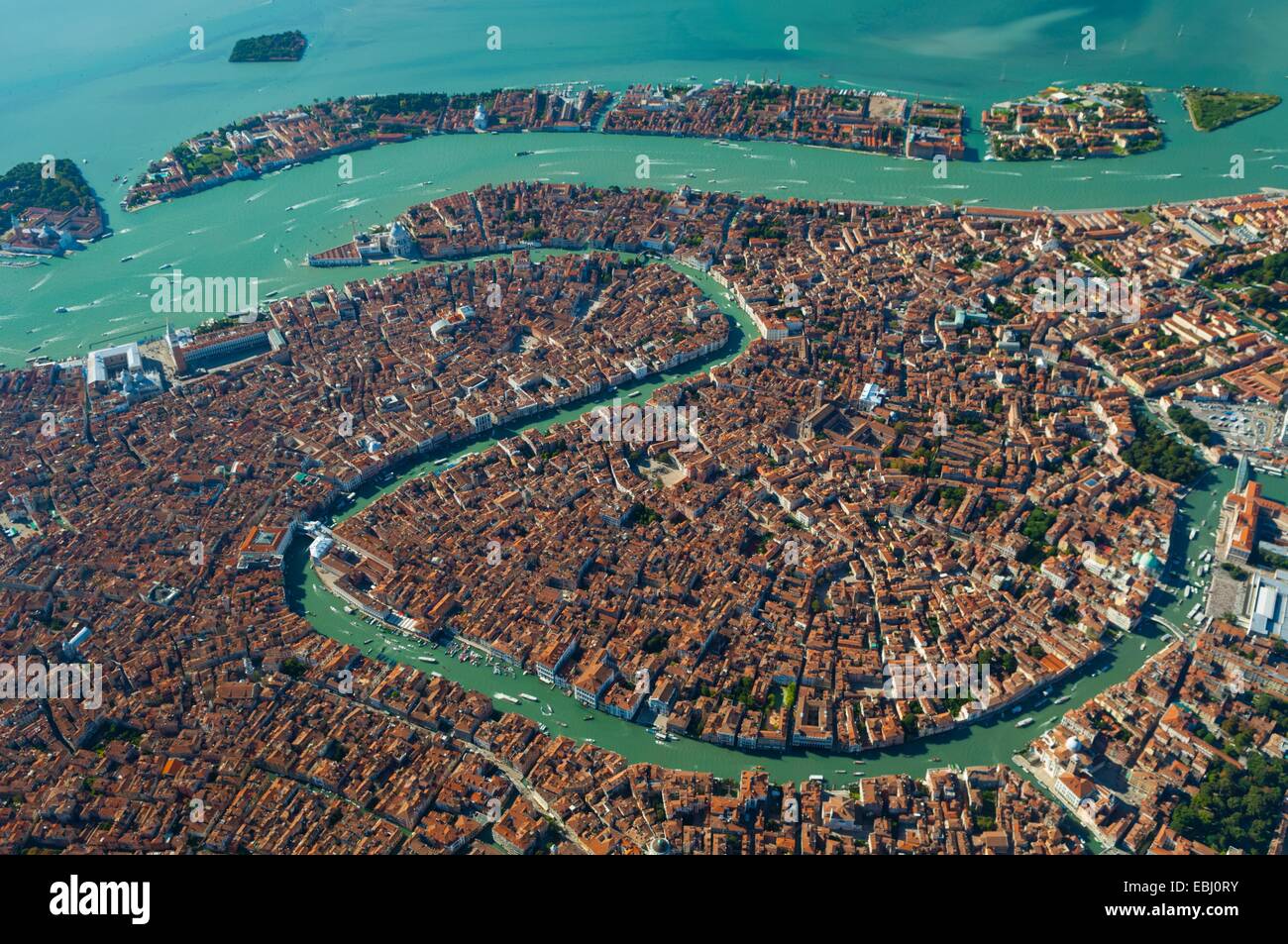 Aerial view of Venice city, Italy, Europe Stock Photo - Alamy