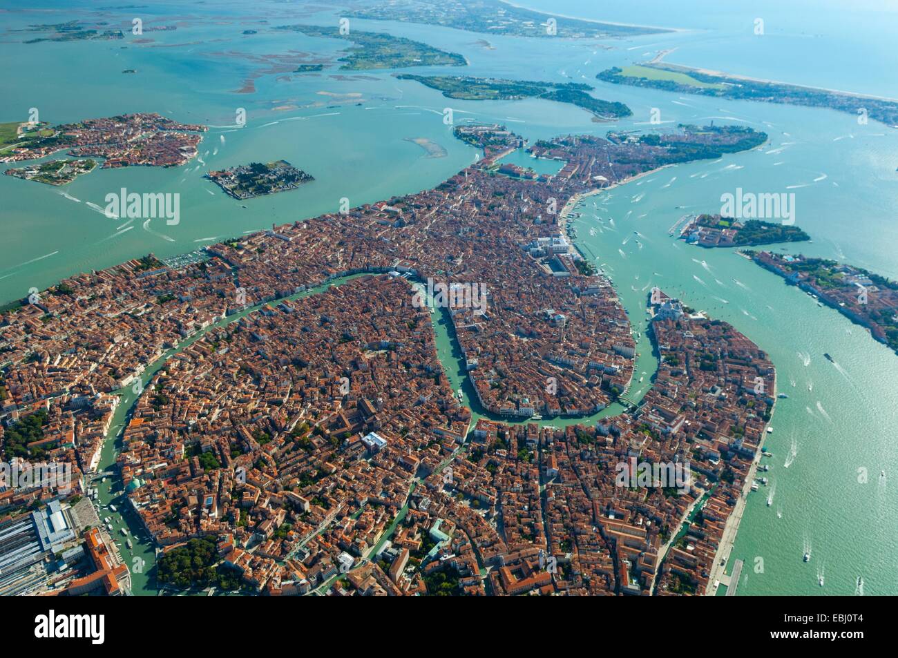 Aerial view of Venice city, Italy, Europe Stock Photo - Alamy