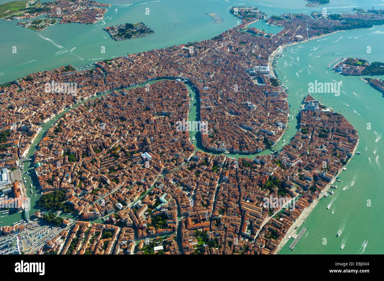 Aerial view of Venice city, Italy, Europe Stock Photo - Alamy