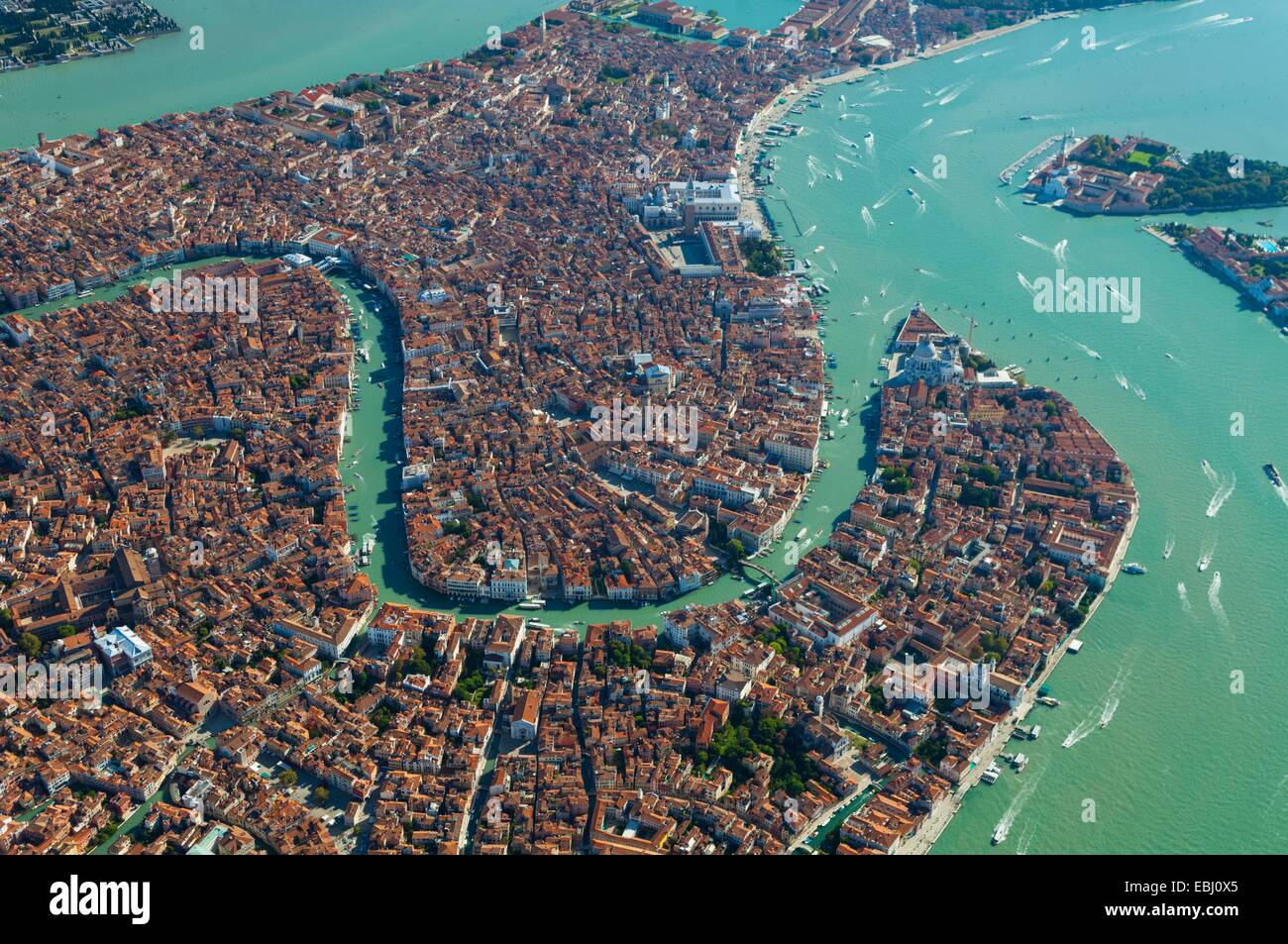 Aerial view of Venice city, Italy, Europe Stock Photo - Alamy