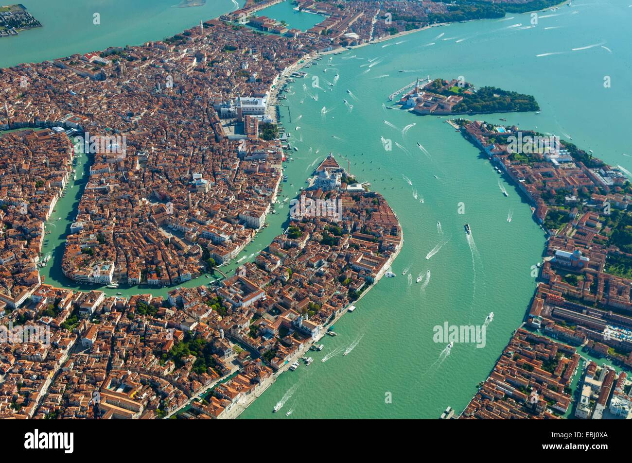 Venice Aerial View Of The City And The Canal Grande High Resolution ...