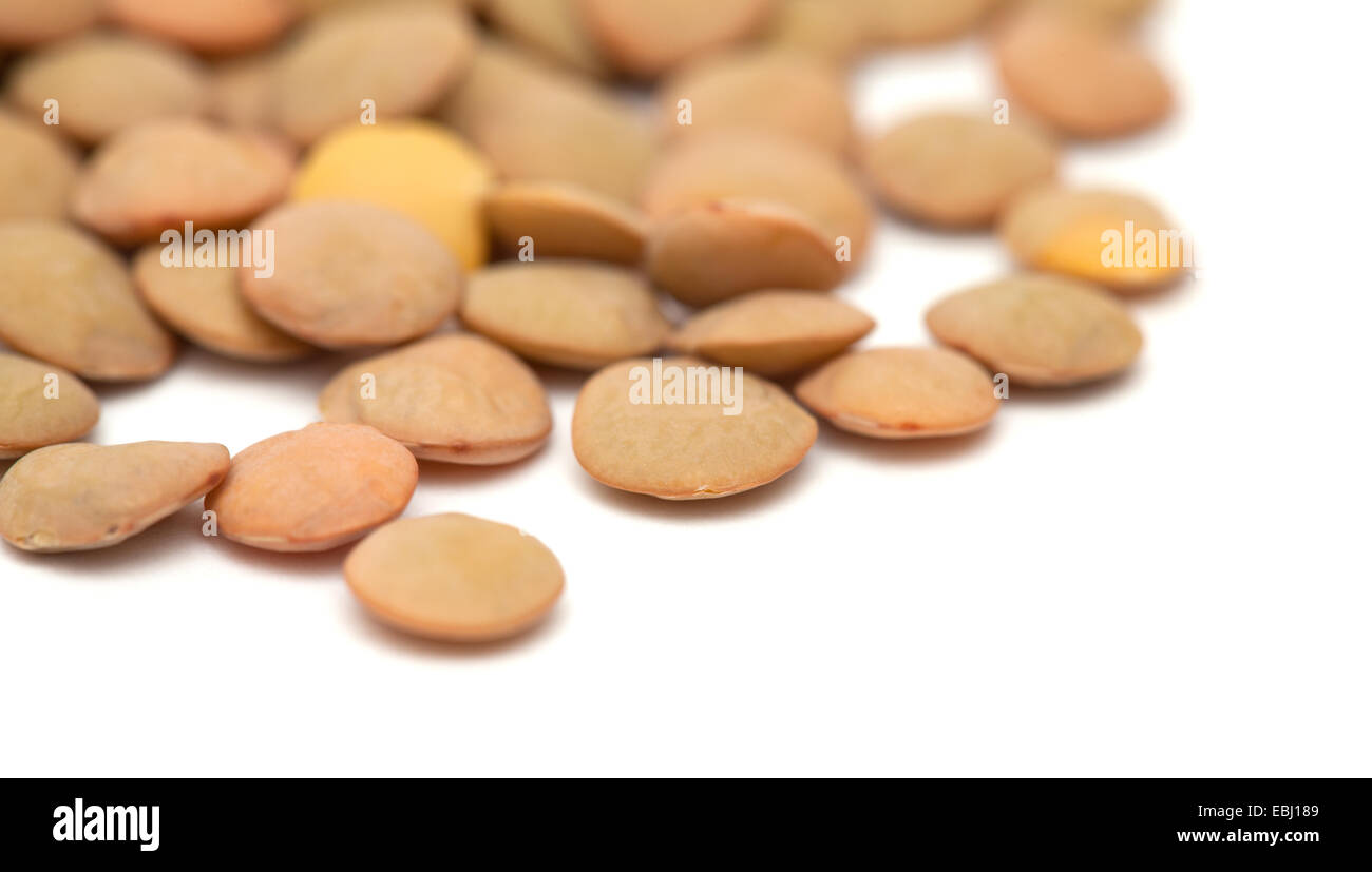 lentils isolated on white background Stock Photo - Alamy