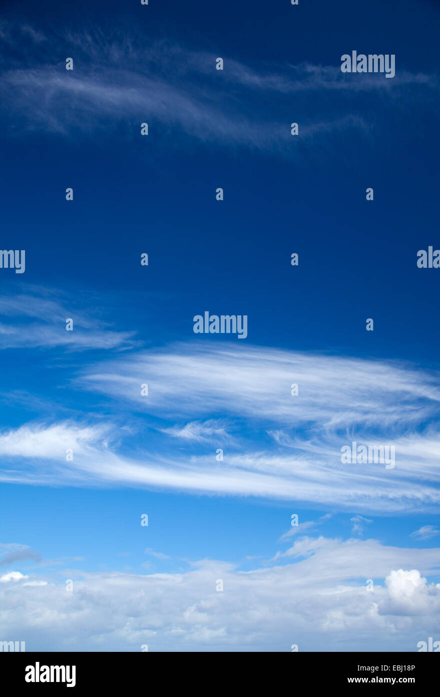 different types of clouds in the sky natural background Stock Photo - Alamy