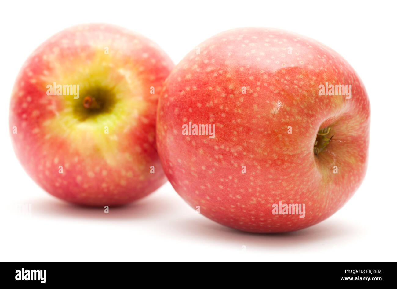 pink apples isolated on white background Stock Photo - Alamy