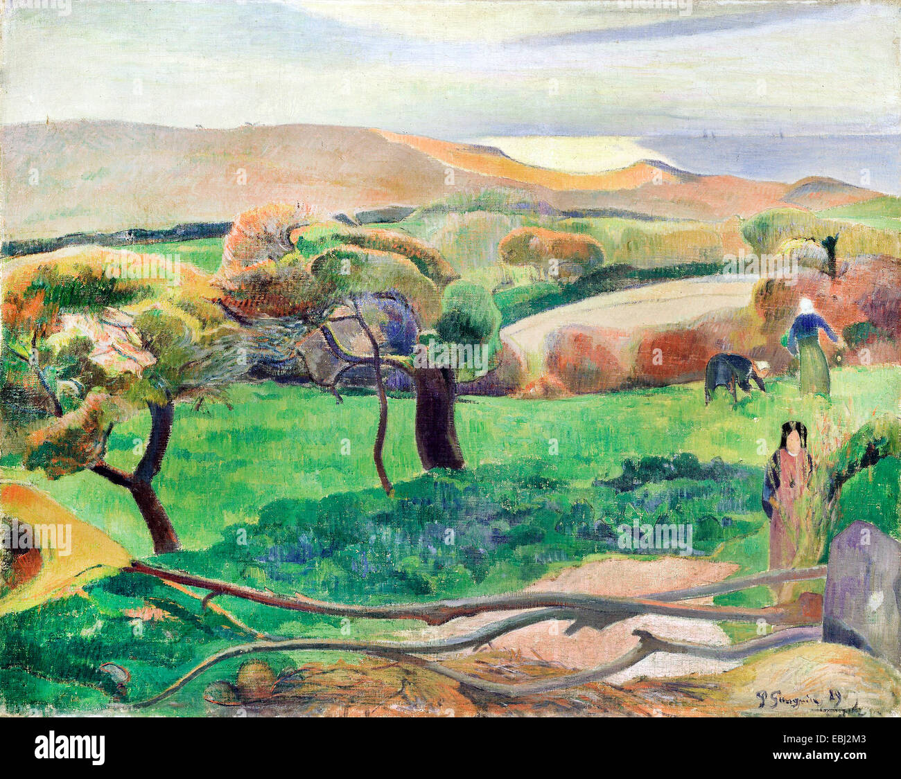 Paul Gauguin, Landscape from Bretagne 1889 Oil on canvas ...