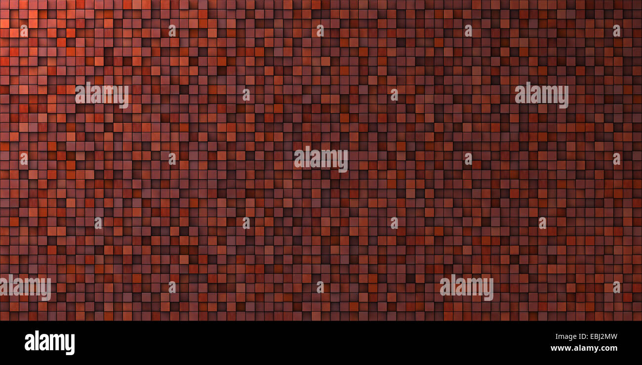 grungy mosaic wall in deep red Stock Photo - Alamy
