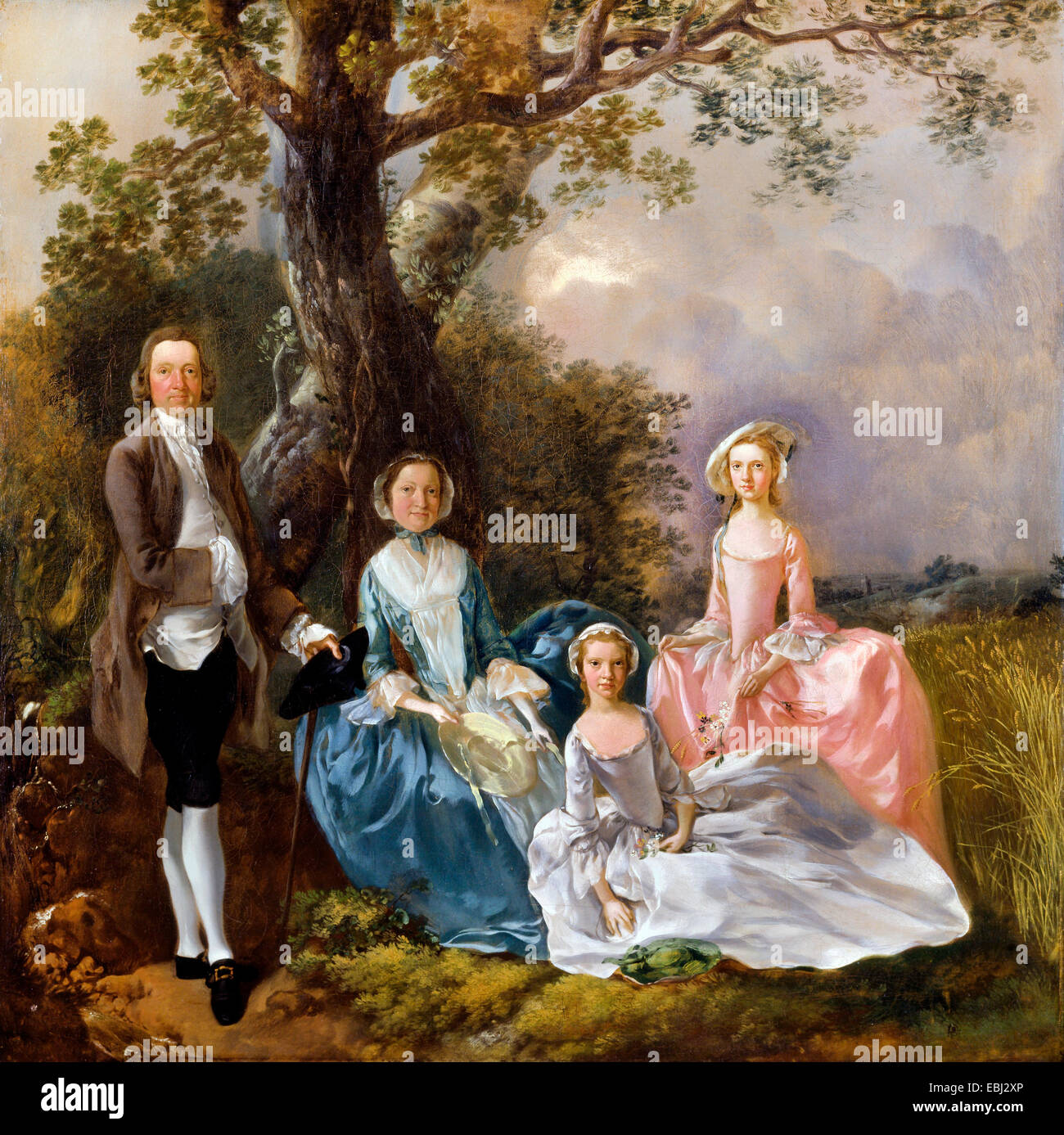 Thomas Gainsborough, John and Ann Gravenor, with Their Daughters. Circa ...