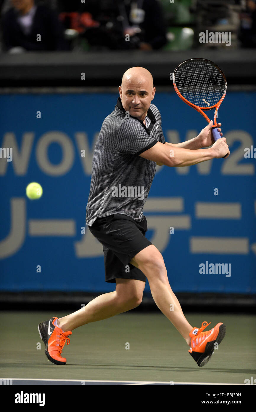 Tokyo, Japan. 22nd Nov, 2014. Andre Agassi (USA) Tennis : Dream Tennis ...