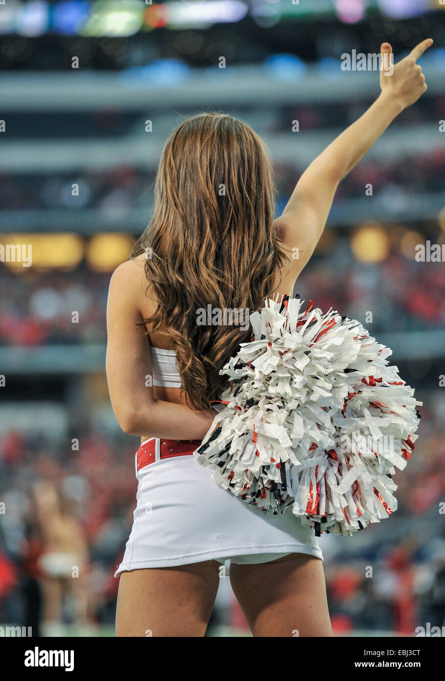 Texas Tech Cheerleaders in action during an NCAA football game between ...