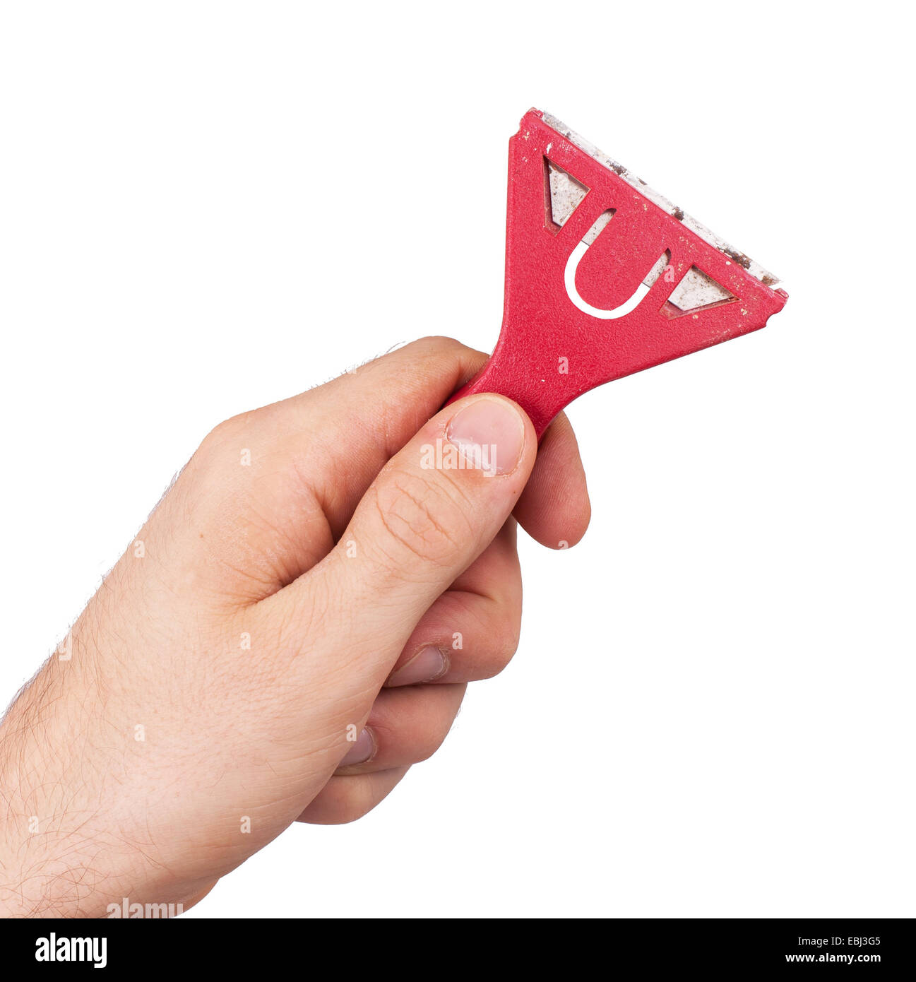Scraper red handle hi-res stock photography and images - Alamy