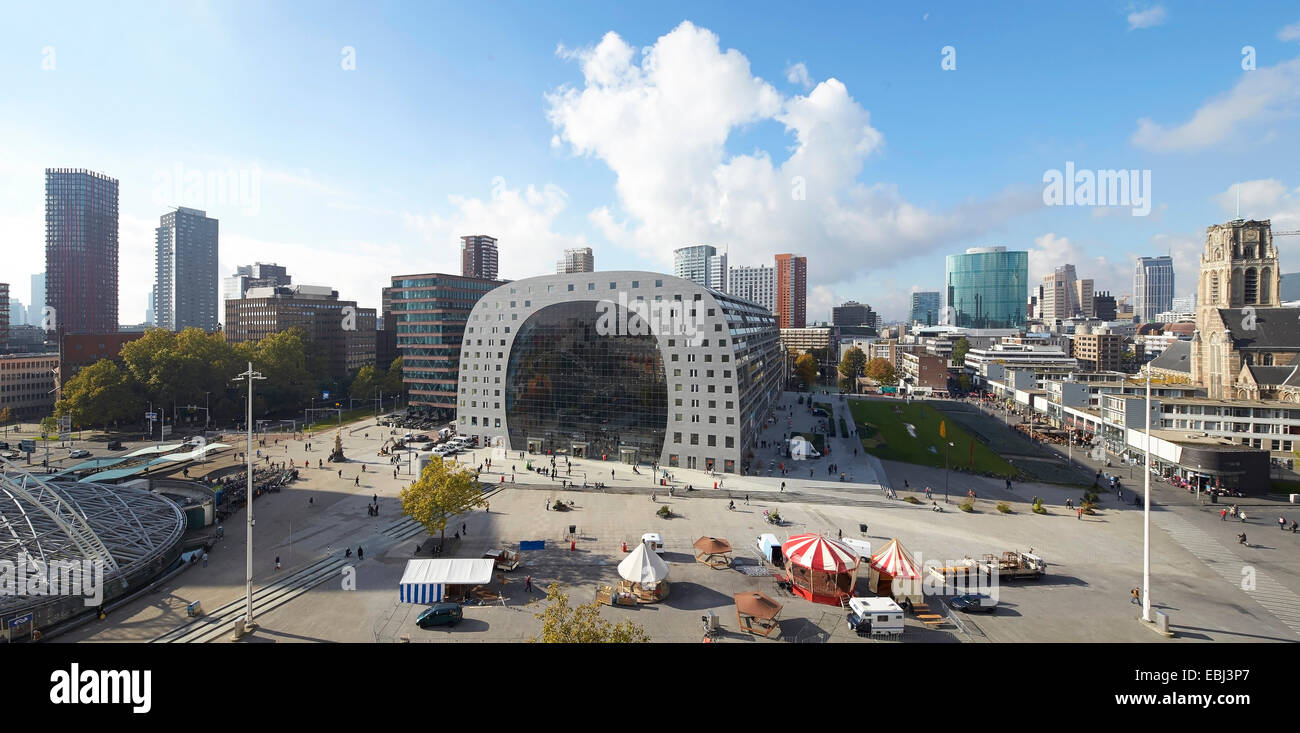 Market Hall Rotterdam, Rotterdam, Netherlands. Architect: MVRDV, 2014 ...