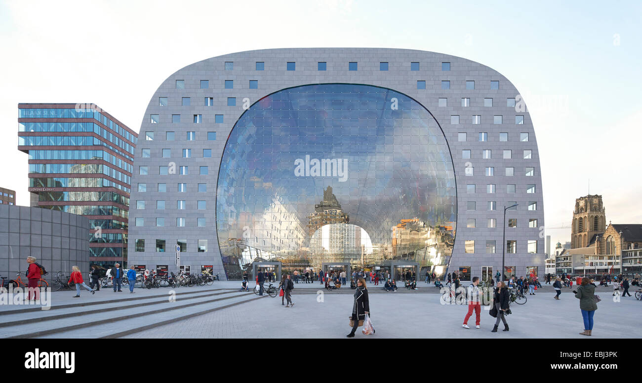 Market Hall Rotterdam, Rotterdam, Netherlands. Architect: MVRDV, 2014 ...