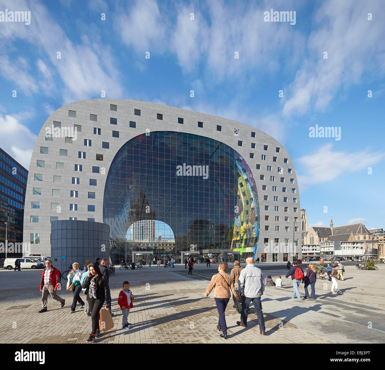 Market Hall Rotterdam, Rotterdam, Netherlands. Architect: MVRDV, 2014 ...