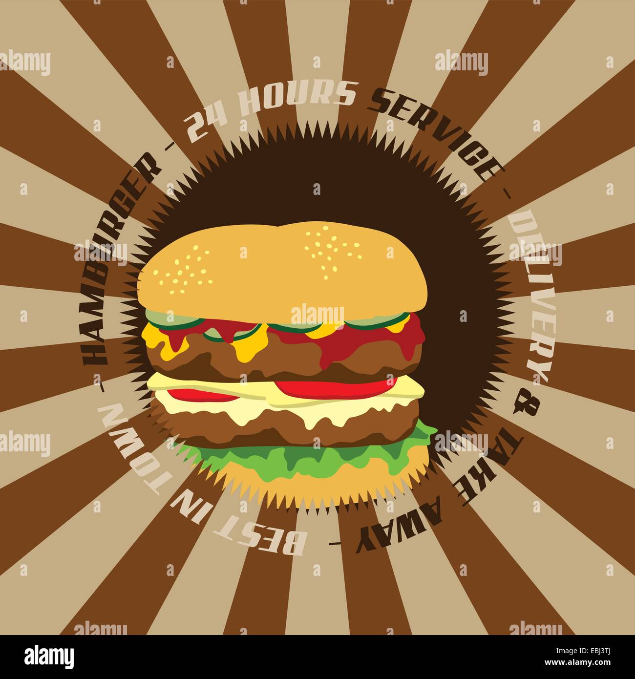 fast food theme Stock Vector Image & Art - Alamy