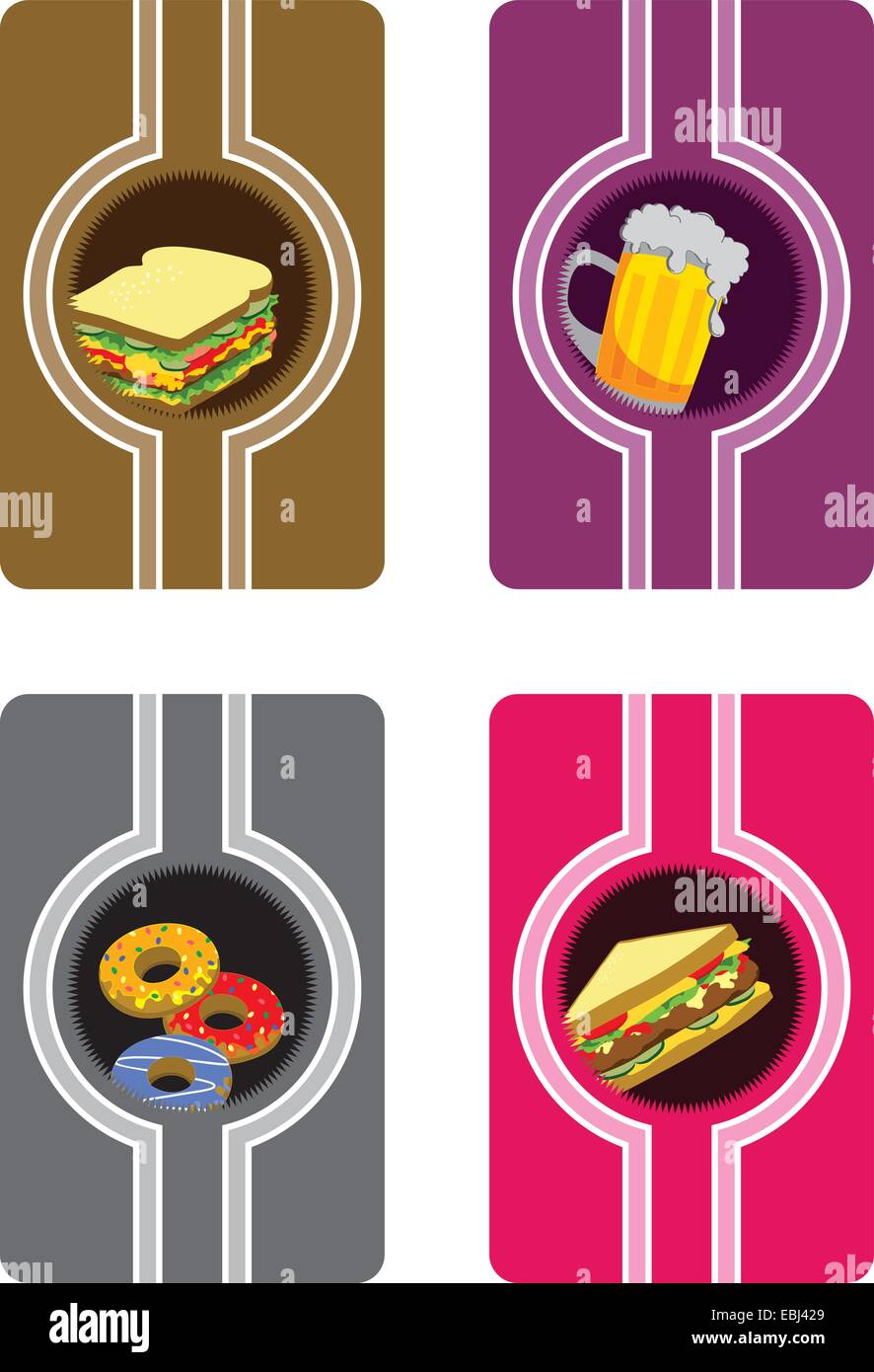 food and drink restaurant menu theme Stock Vector Image & Art - Alamy