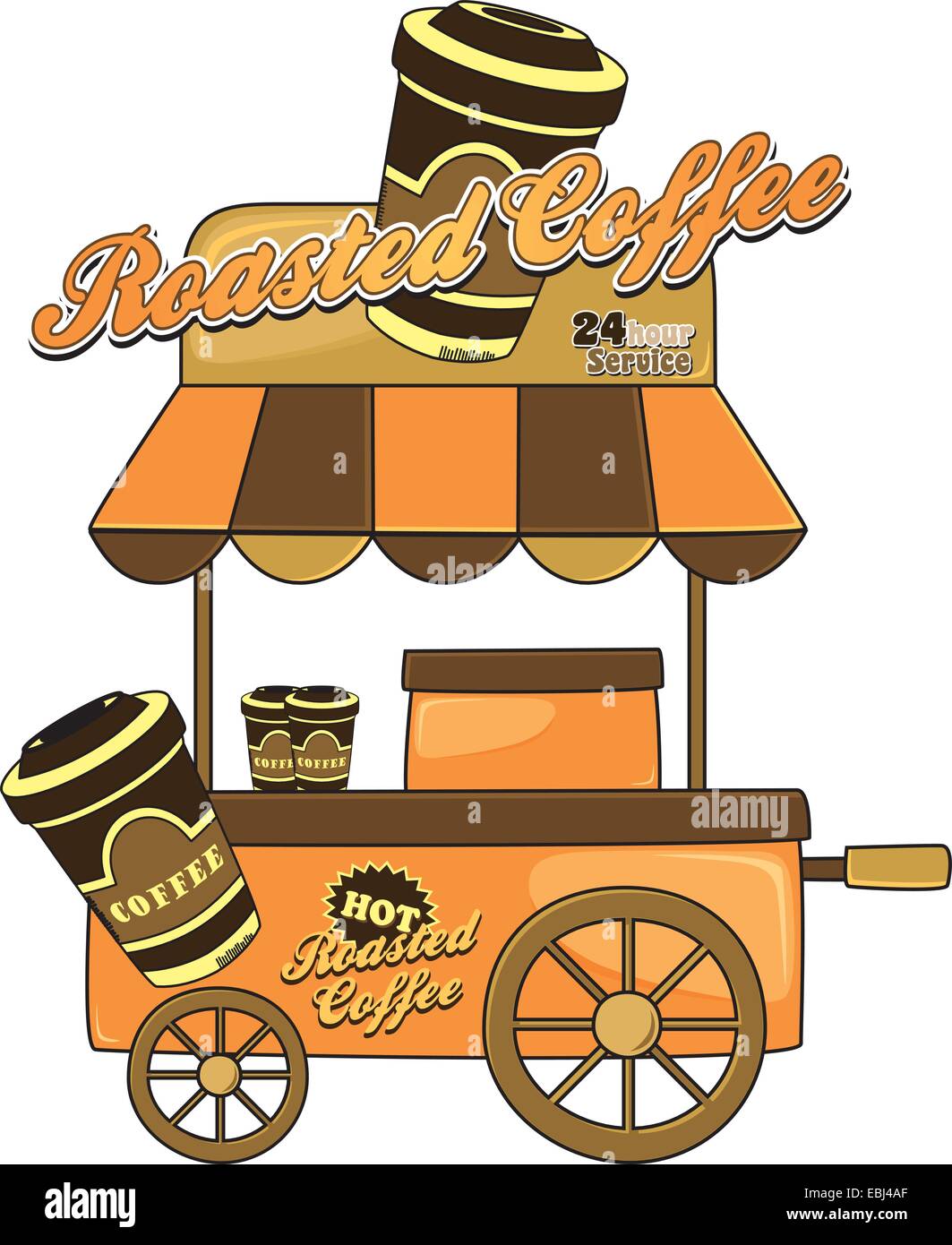 food and drink vendor cart Stock Vector Image & Art - Alamy