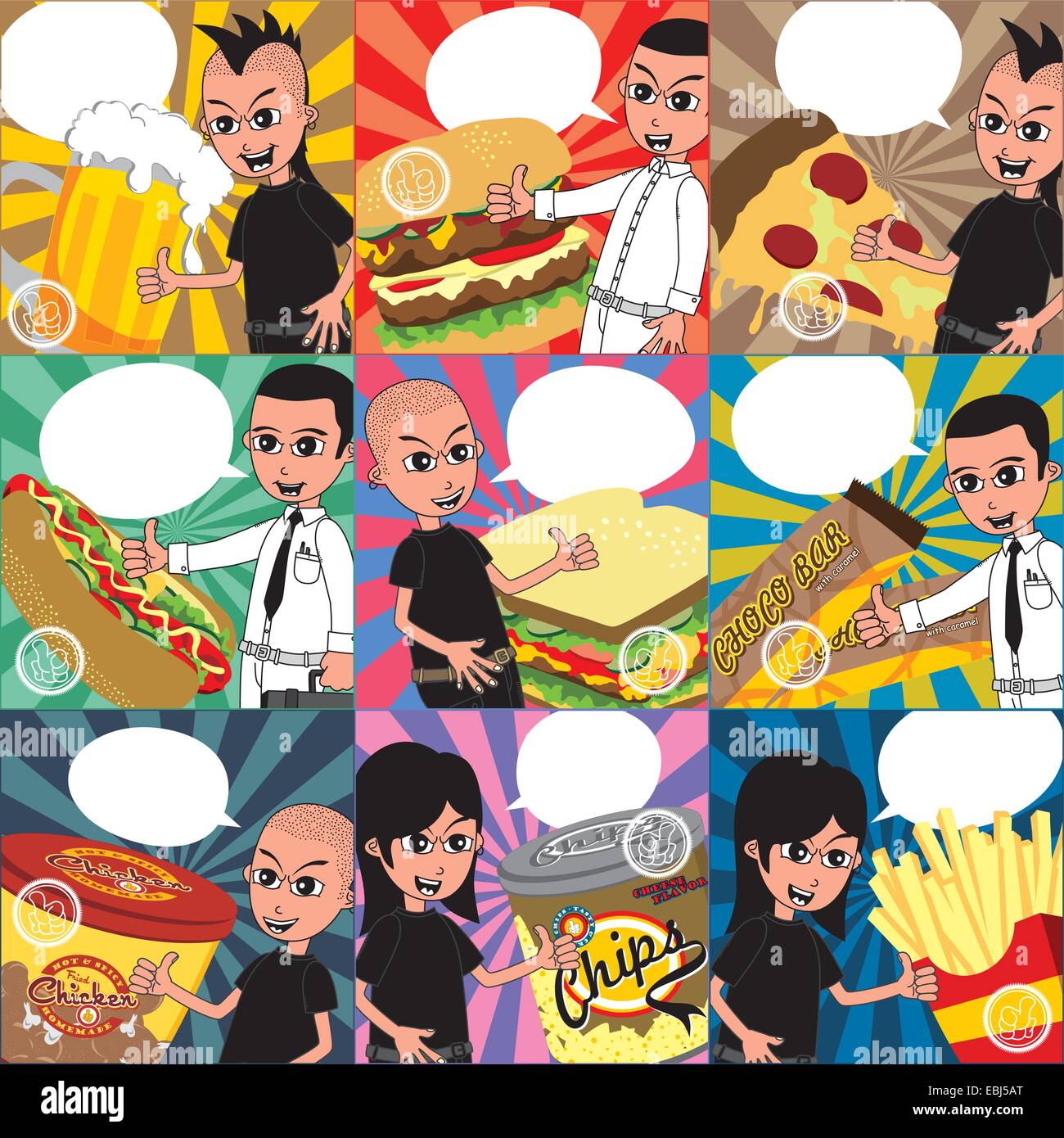 cartoon character art Stock Vector Image & Art - Alamy