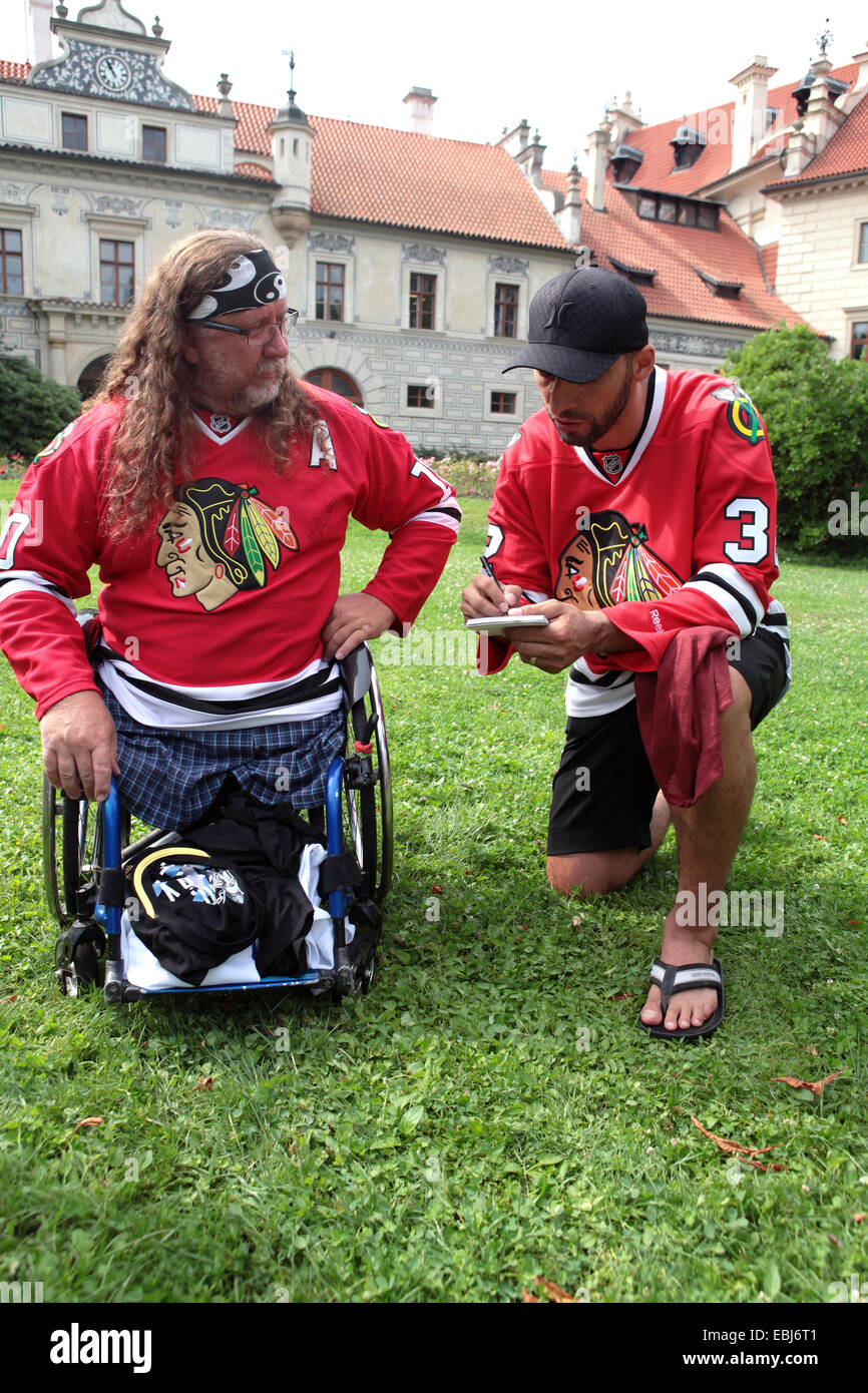 Michal Rozsival, Tomas Kvoch Stock Photo - Alamy