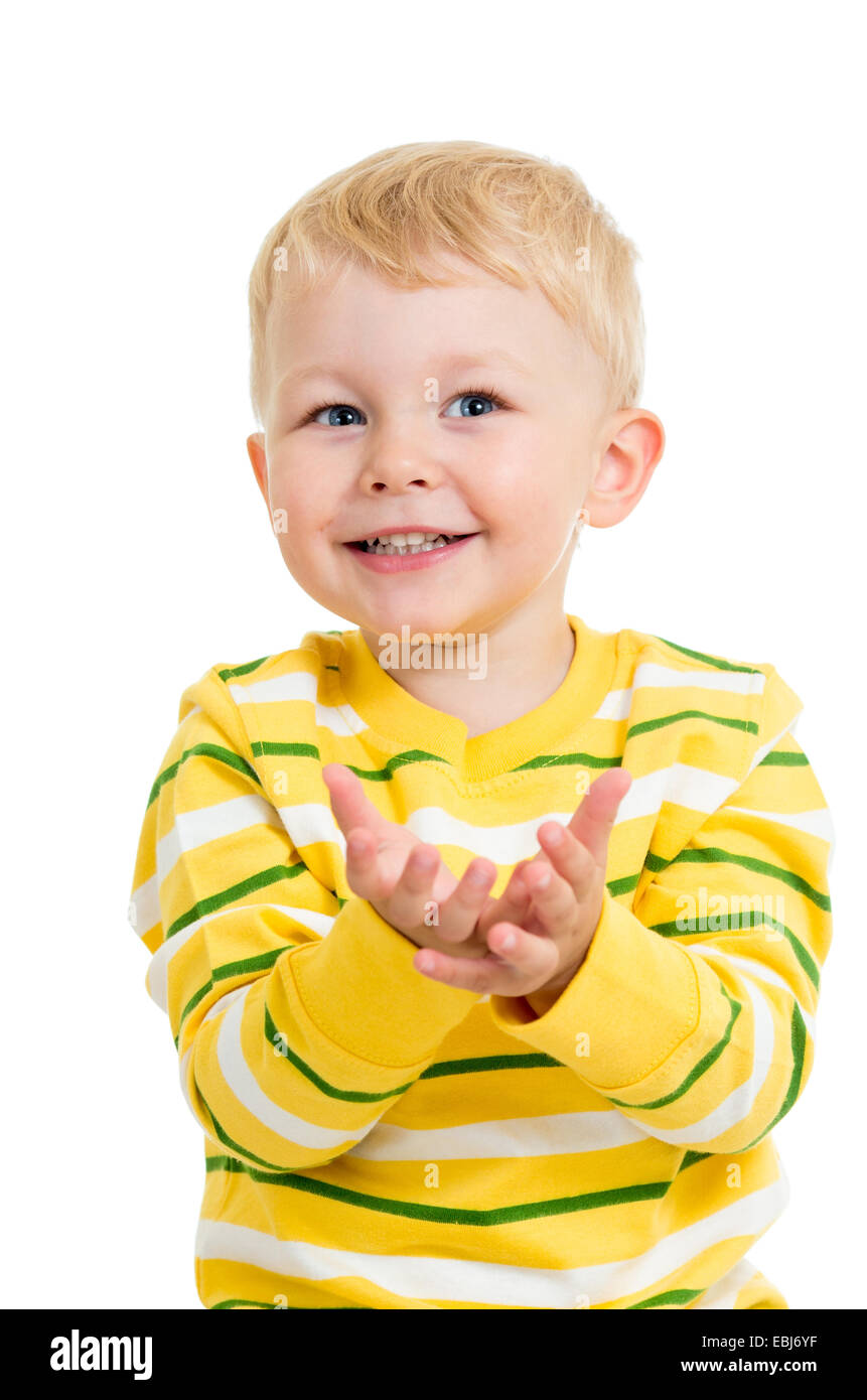 kid boy reaches his hands Stock Photo - Alamy