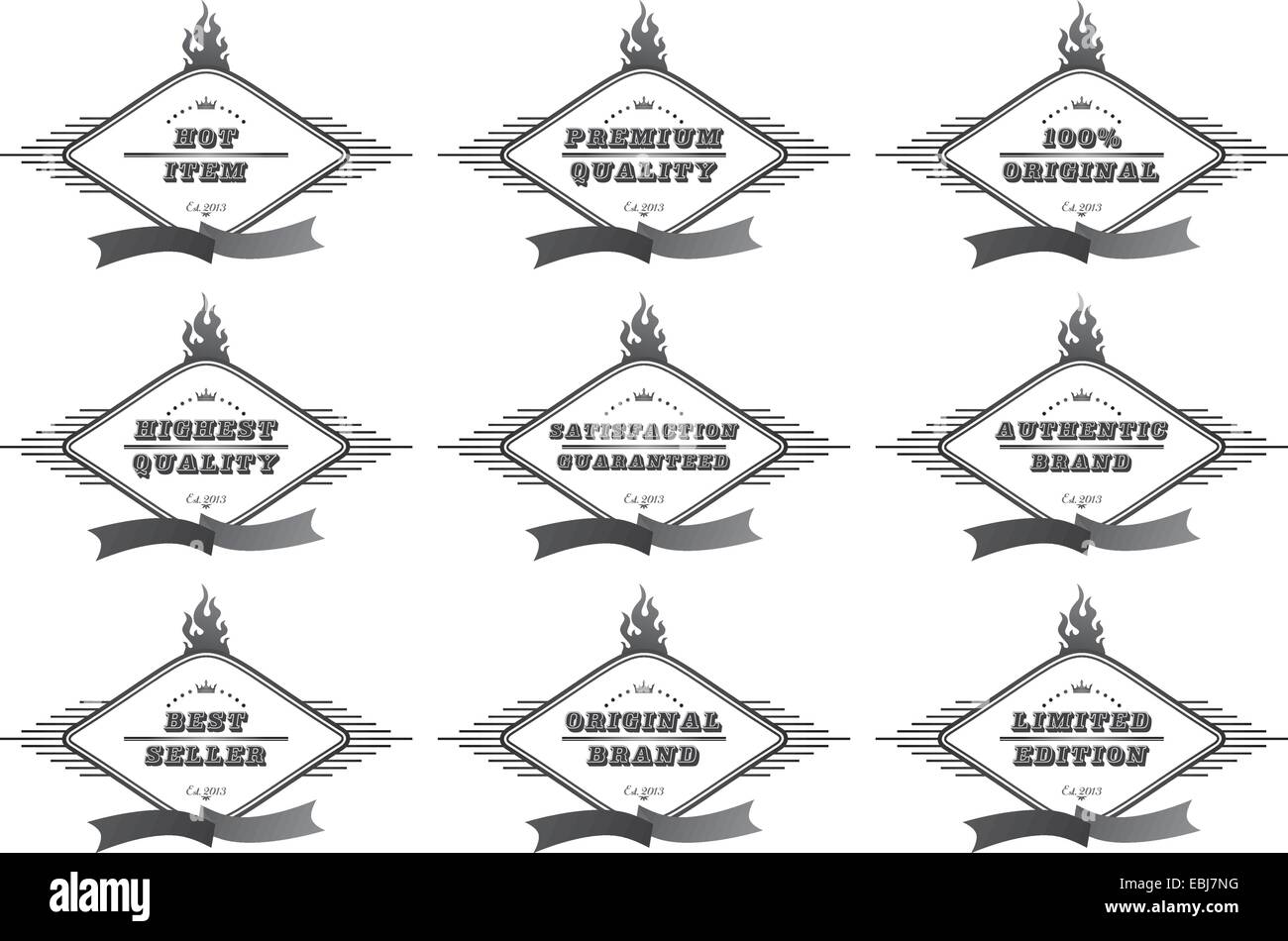 Label sticker Black and White Stock Photos & Images - Alamy