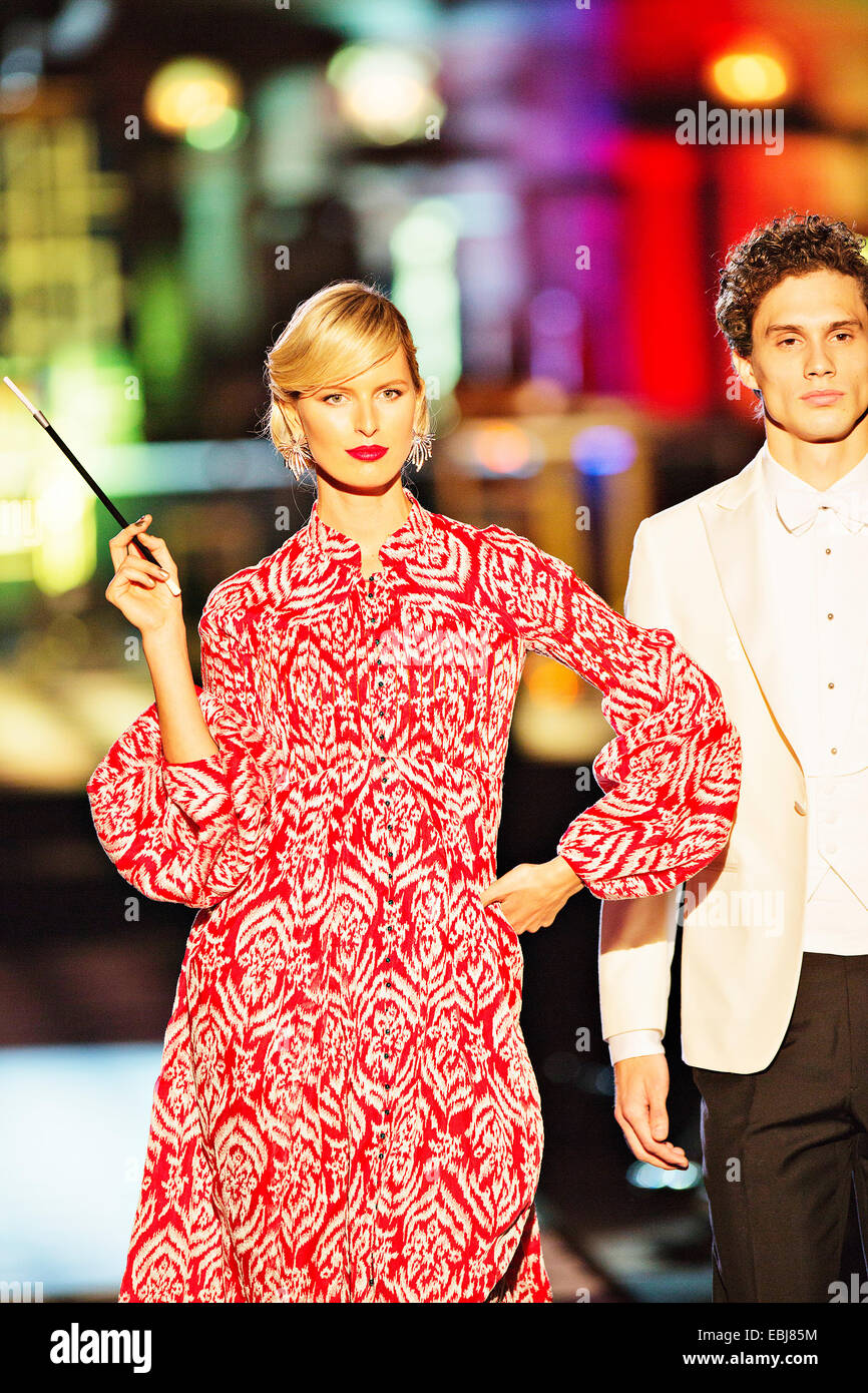 Czech top model Karolina Kurkova presents creations inspired by fashion ...