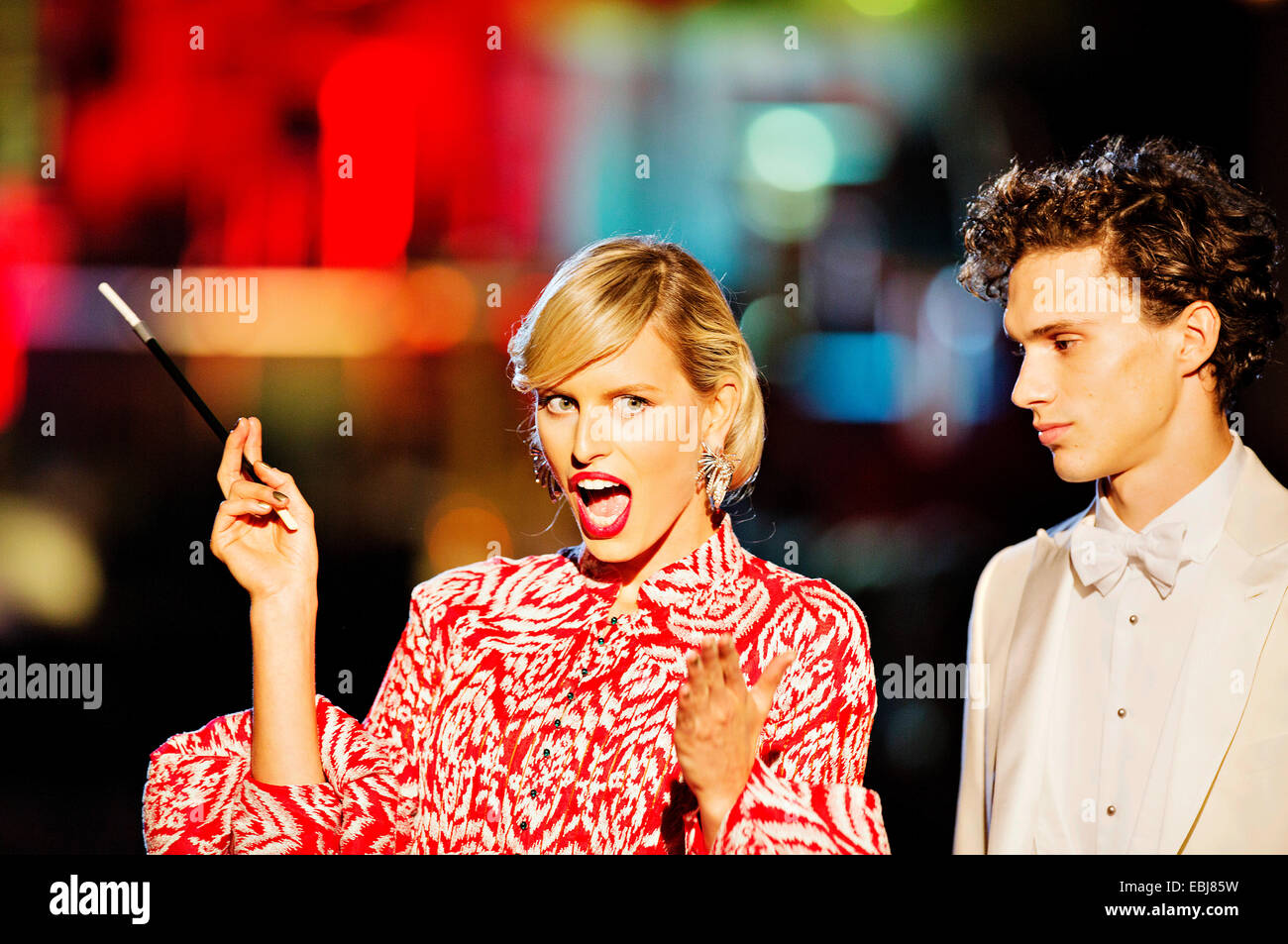 Czech top model Karolina Kurkova presents creations inspired by fashion ...