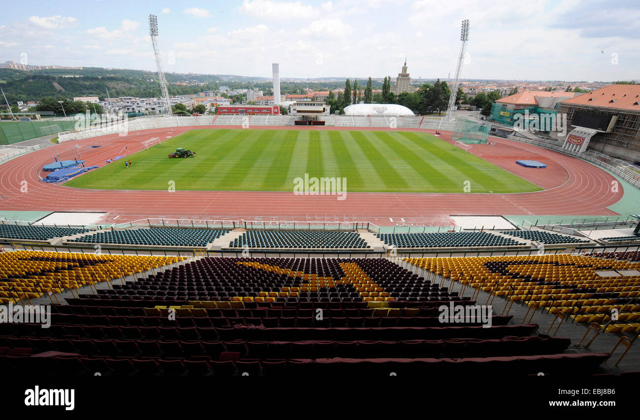 Dukla Prague, stadium Stock Photo - Alamy