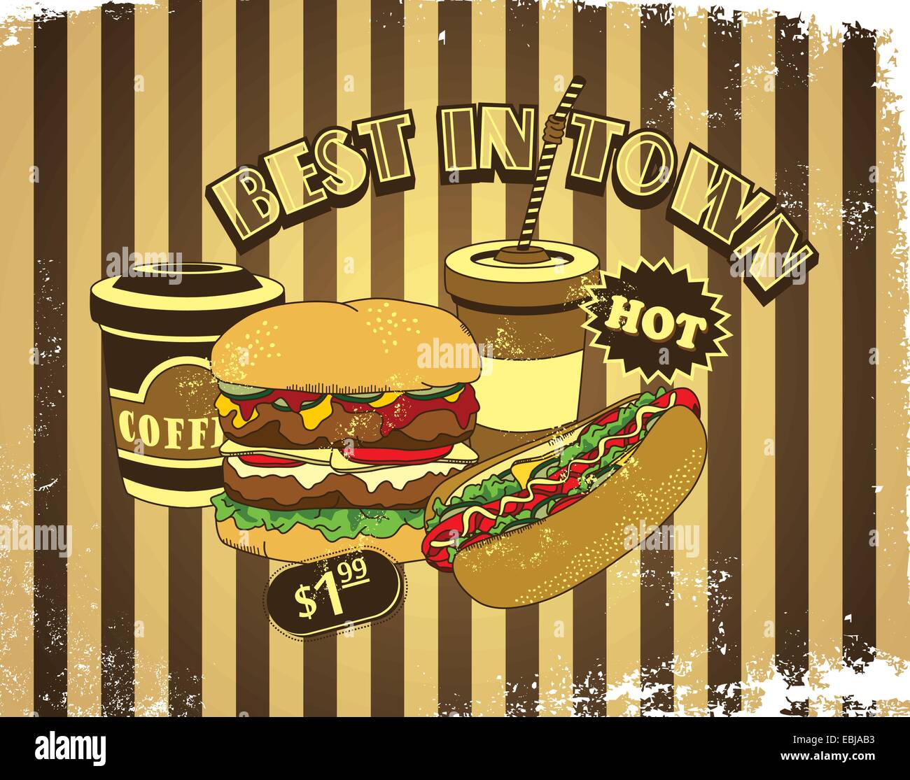 food and drink restaurant menu theme Stock Vector Image & Art - Alamy