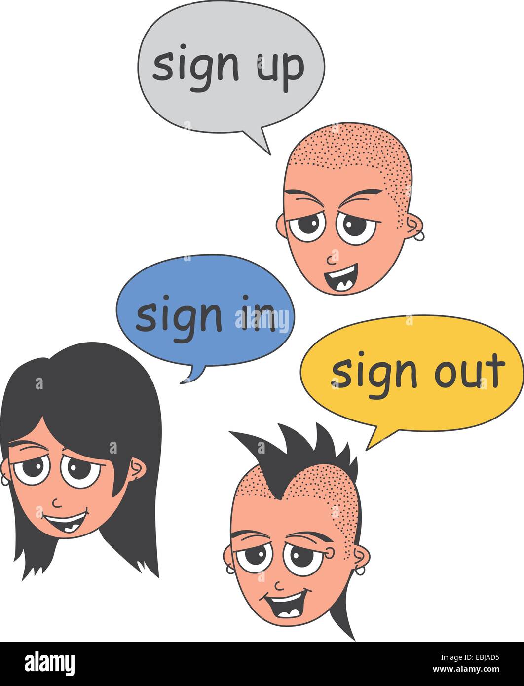 cartoon character art Stock Vector Image & Art - Alamy