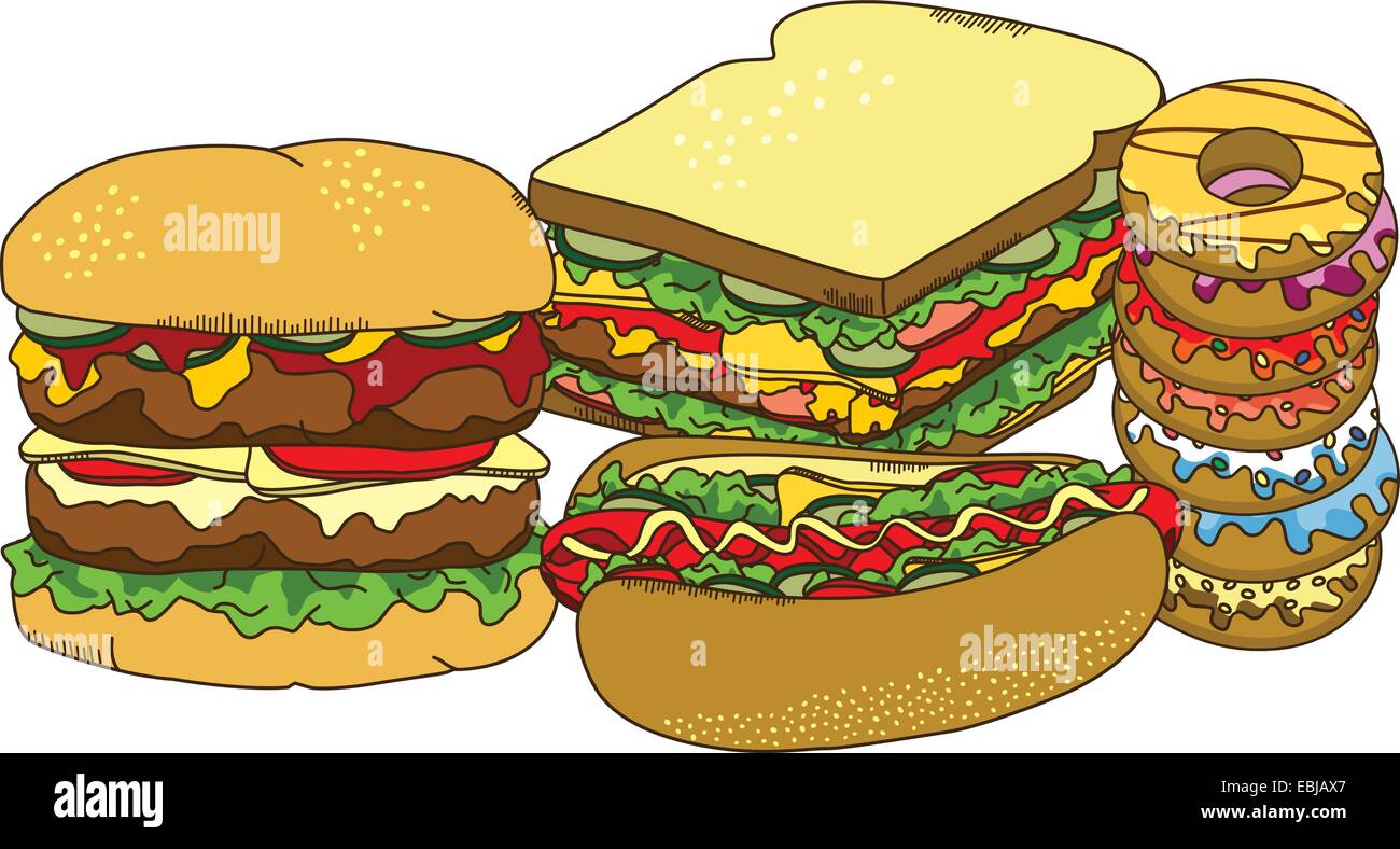 food and drink restaurant menu theme Stock Vector Image & Art - Alamy