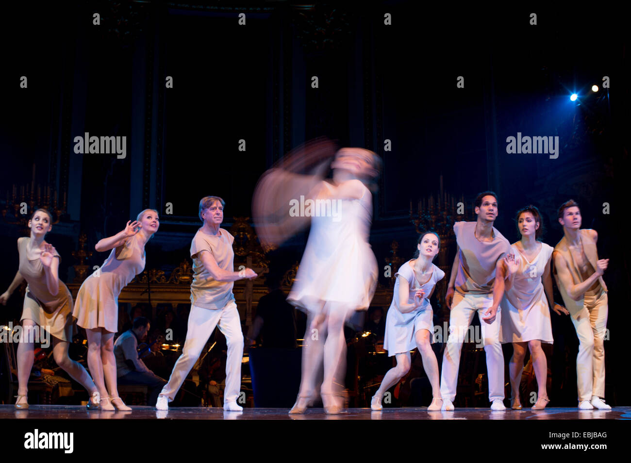 Berlin, Germany. 01st Dec, 2014. Members of the German Television Ballet dance a scene from the ...