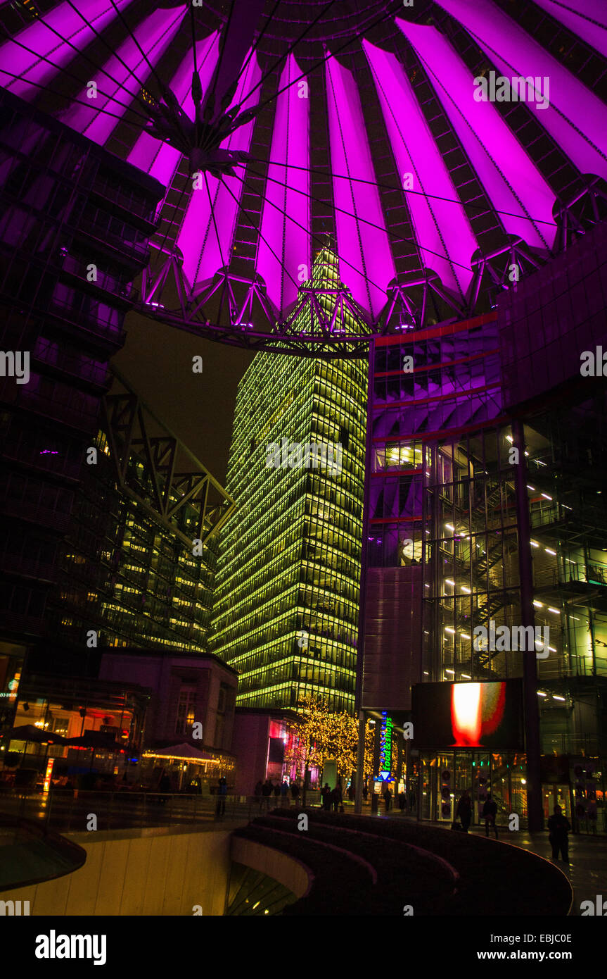 Sony Center and Deutsche Bahn Tower, DB-Tower, DB Tower, BahnTower ...