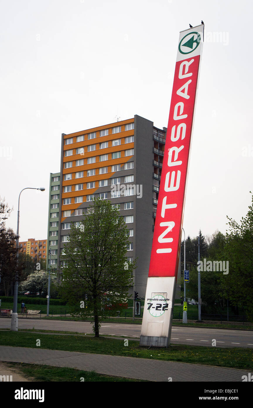 Interspar supermarket, logo Stock Photo - Alamy
