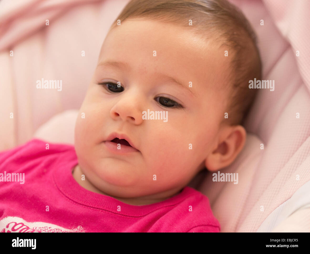 Small baby girl portrait Stock Photo - Alamy
