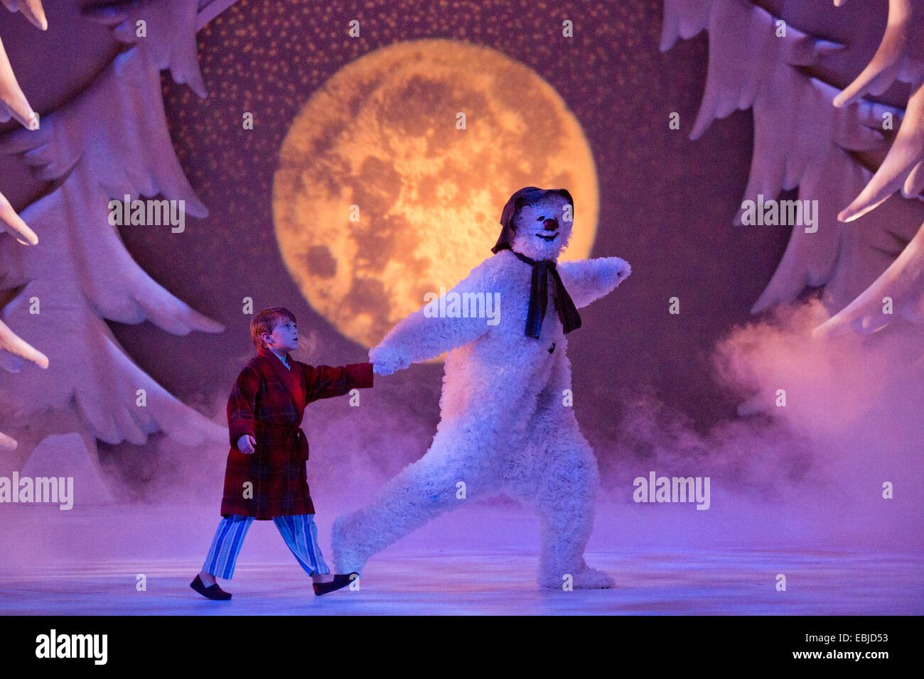 Children's Christmas and winter show The Snowman performed at the ...