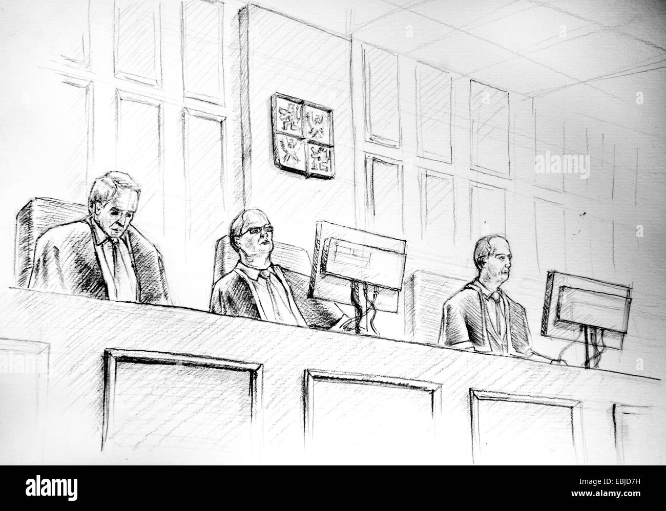 Corruption trial Black and White Stock Photos & Images - Alamy