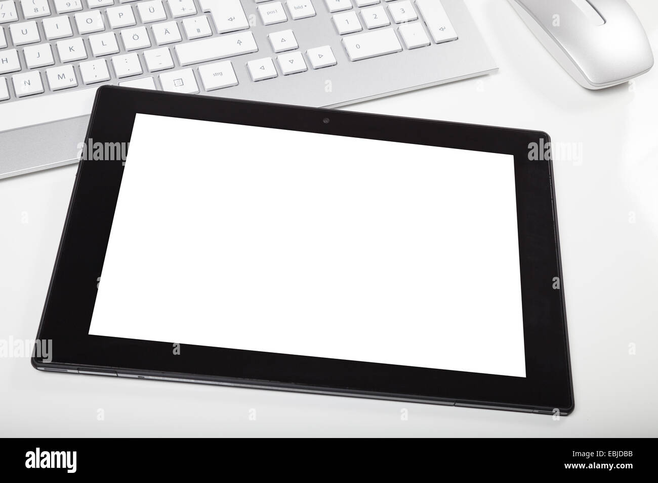tablet on desk with whitespace Stock Photo - Alamy
