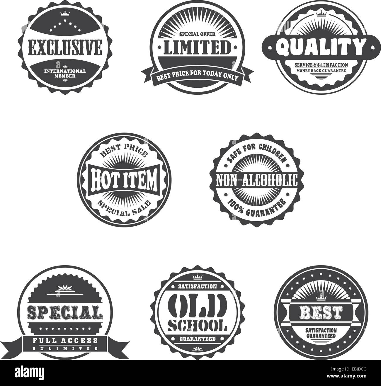 label sticker theme Stock Vector Image & Art - Alamy