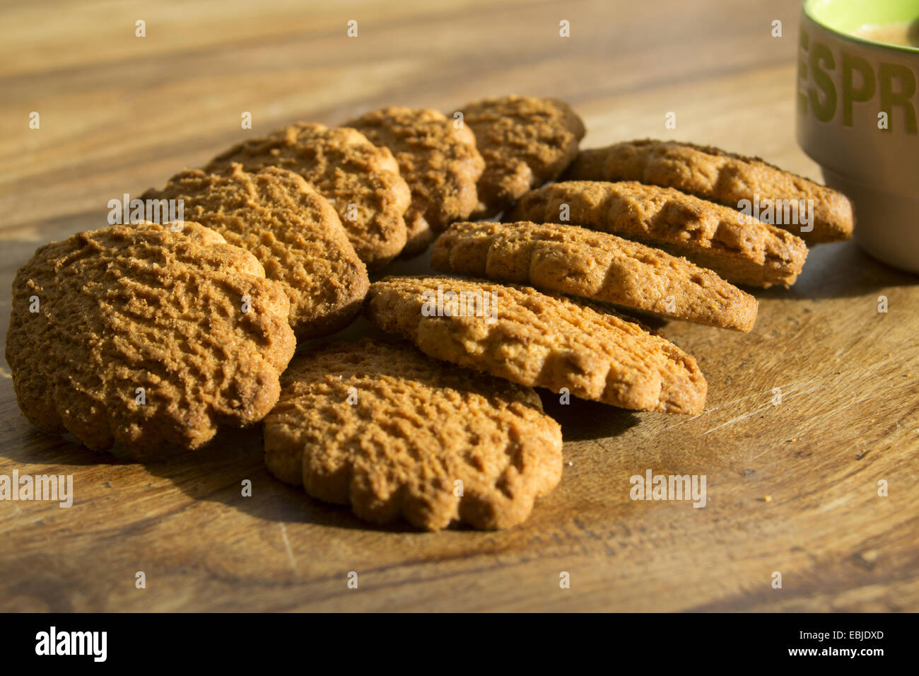 Italian breakfast: aromatic coffee espresso with cookies Stock Photo ...