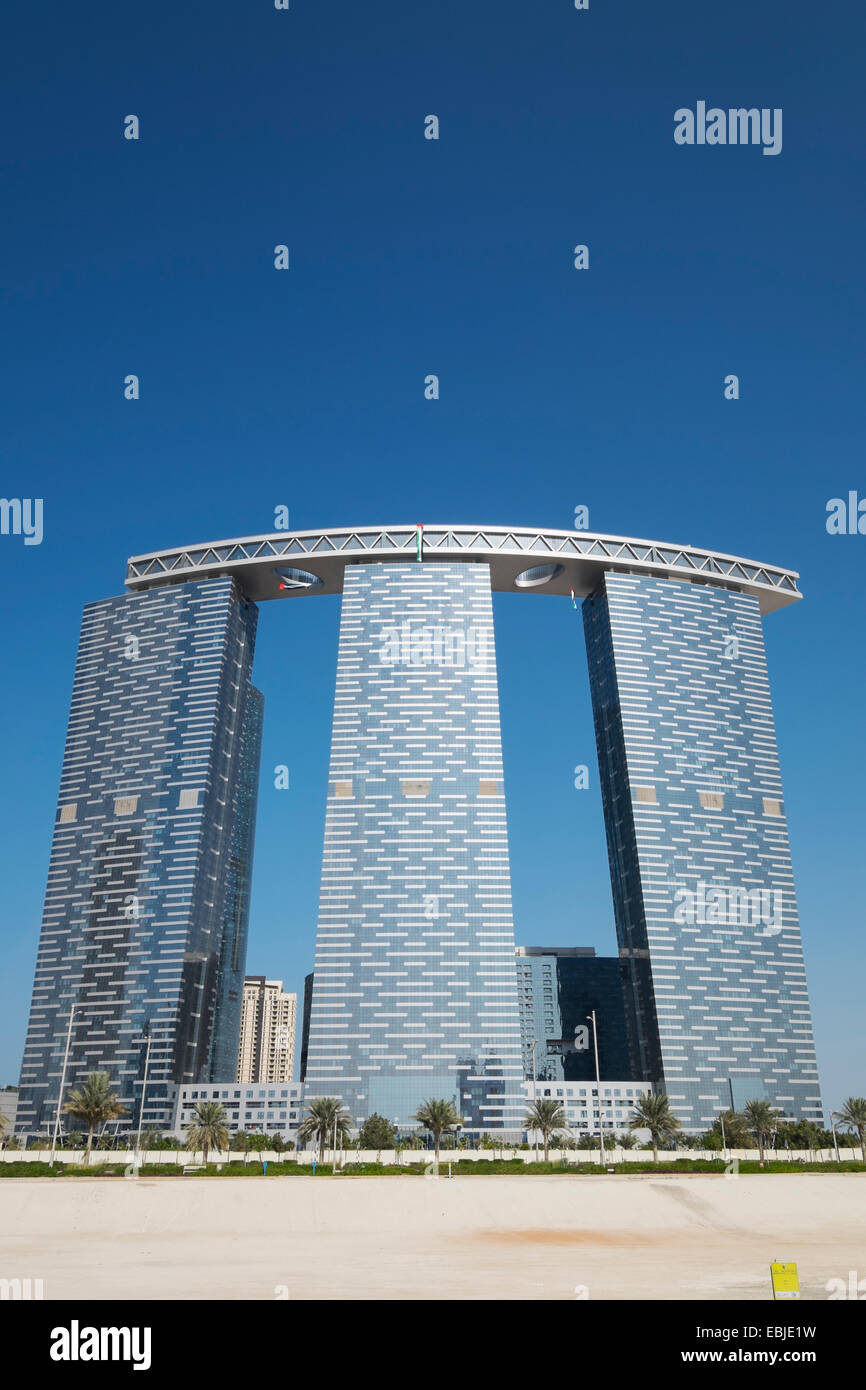 Modern high-rise residential Gate Tower on Al Reem Island in Abu Dhabi ...