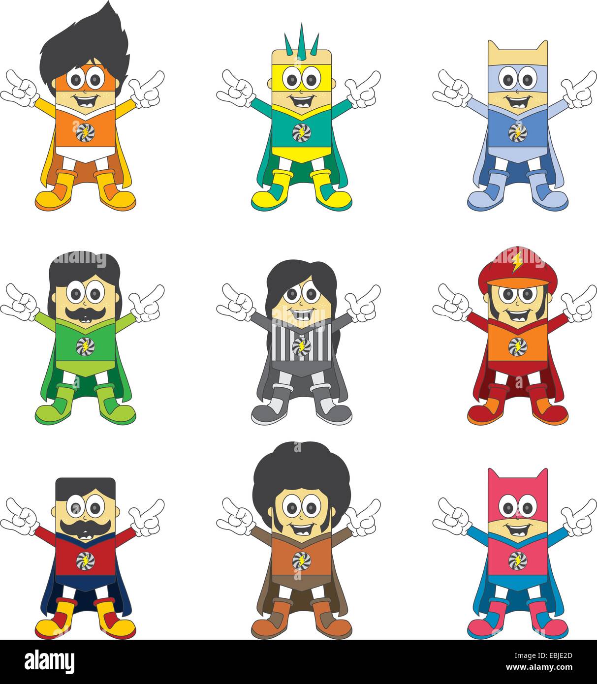 cartoon character art Stock Vector Image & Art - Alamy