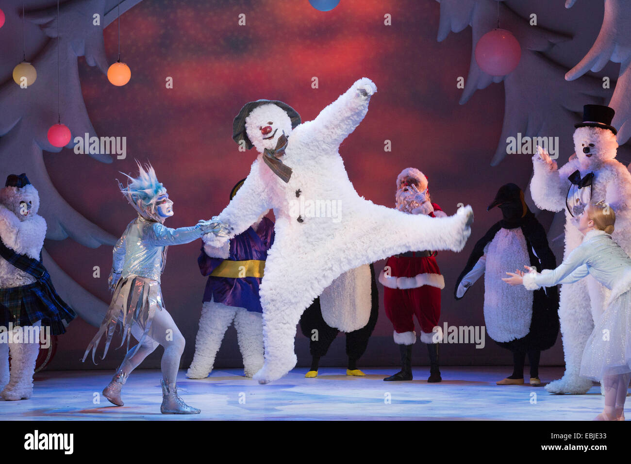 Children's Christmas and winter show The Snowman performed at the ...