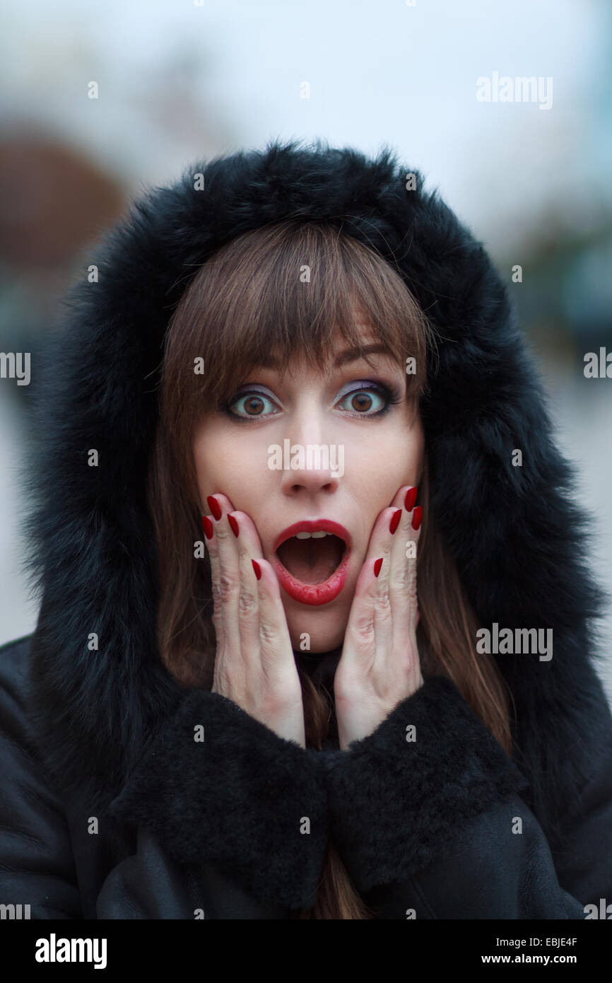 Adult amazed attractive beautiful hi-res stock photography and images ...
