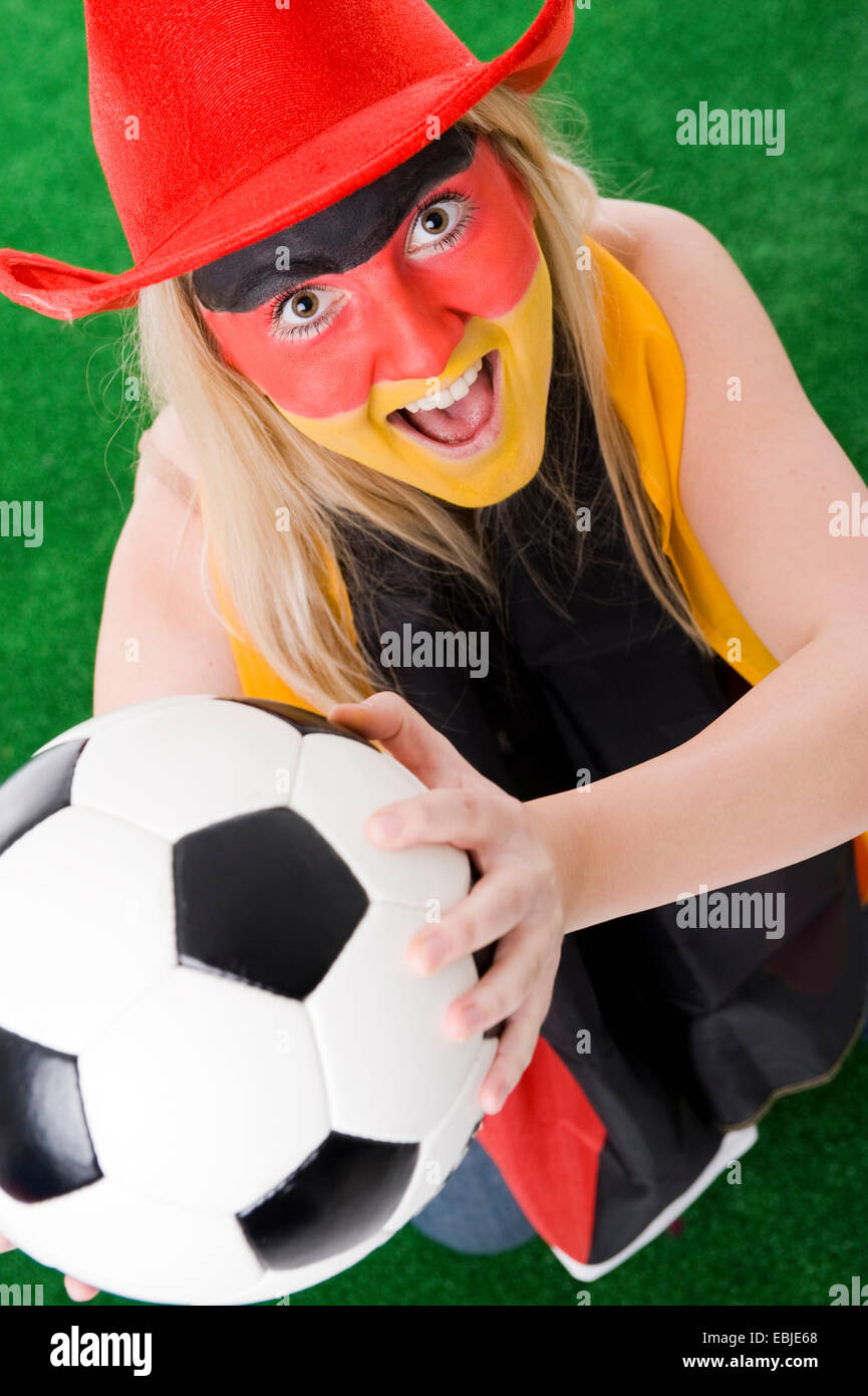 female german soccer fan Stock Photo - Alamy