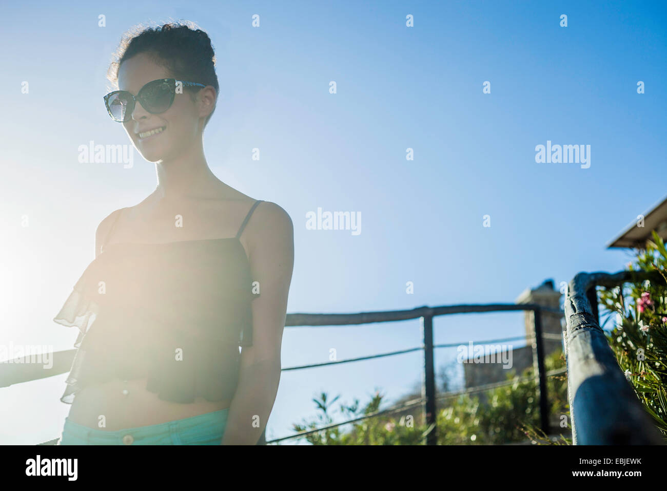 Sunlight bright woman hi-res stock photography and images - Alamy