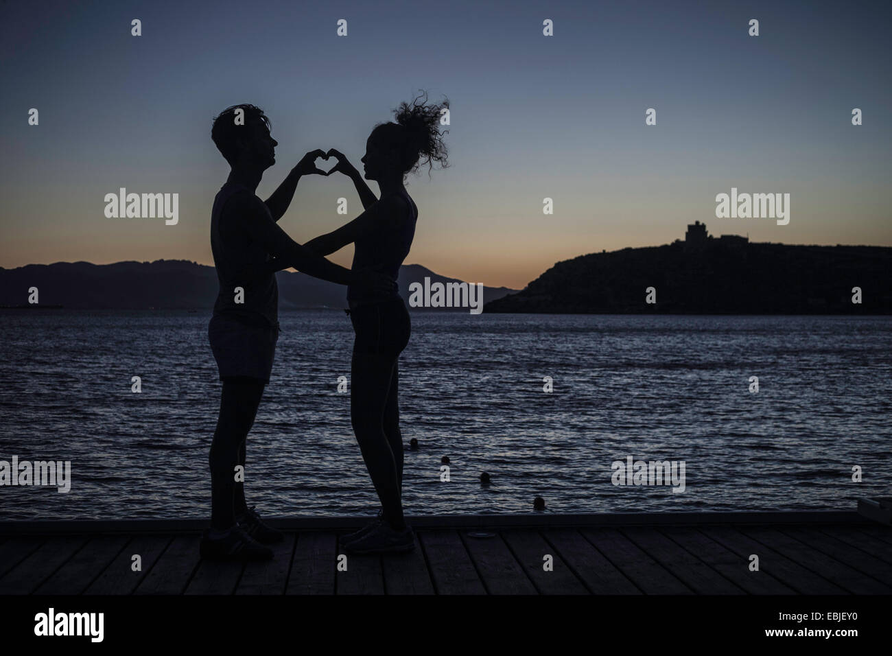 Couple making love silhouette hi-res stock photography and images - Alamy